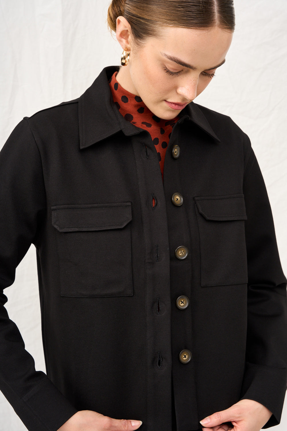 Red jersey jacket for women, cardigan jacket, jacket top, to buy online ...